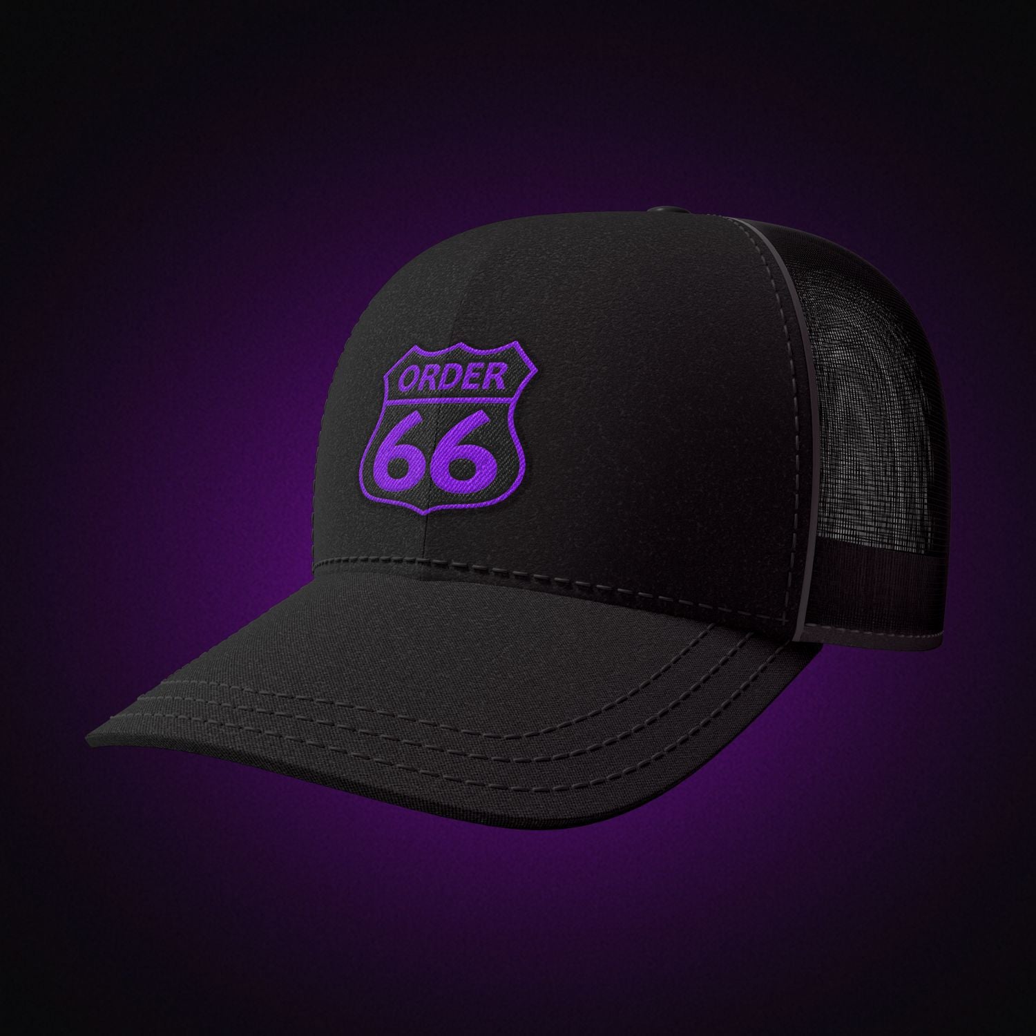 Order 66 Hat Modern with Purple Logo - Theory Sabers™